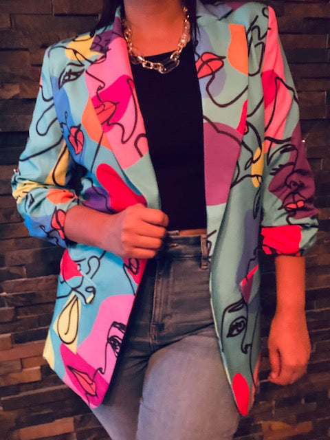 Graphic Blazer – AKOYboutique