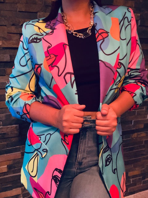 Graphic Blazer – AKOYboutique